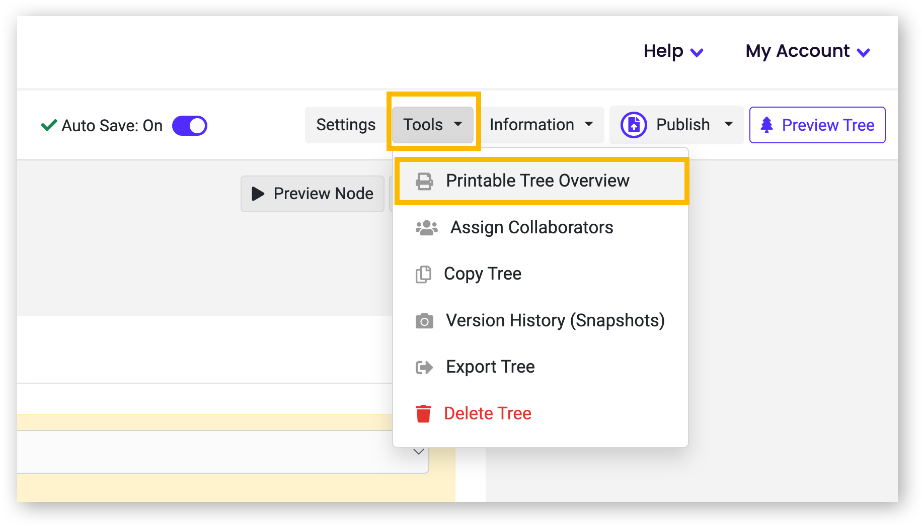 Print Tree Overview or Save as PDF – Zingtree Help Center