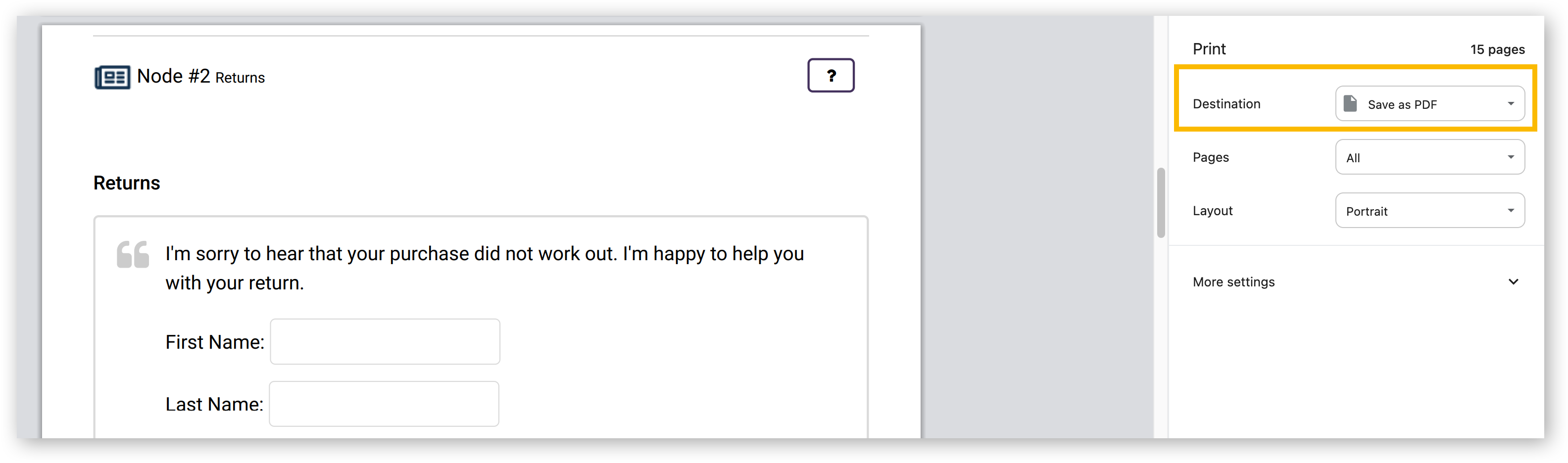 Print Tree Overview or Save as PDF – Zingtree Help Center